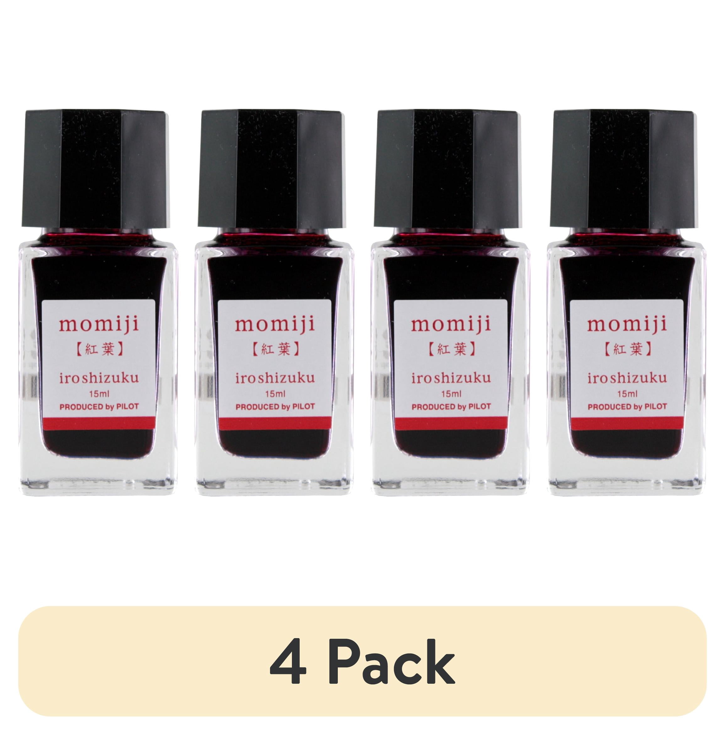 (4 pack) Pilot Iroshizuku Mini Fountain Pen Bottled Ink, 15ml, Momiji ...