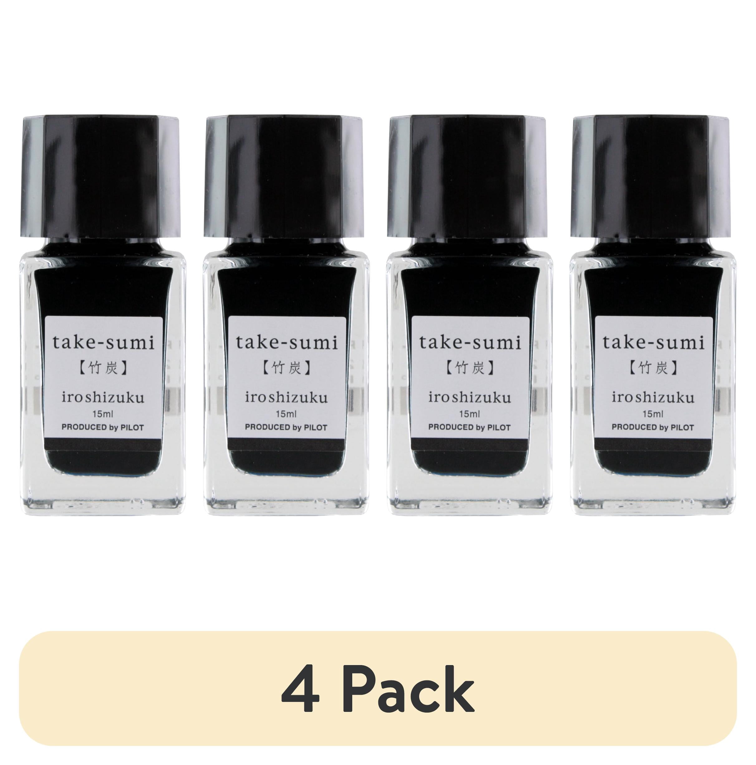 (4 pack) Pilot Iroshizuku Mini Fountain Pen Bottled Ink, 15ml, Take ...