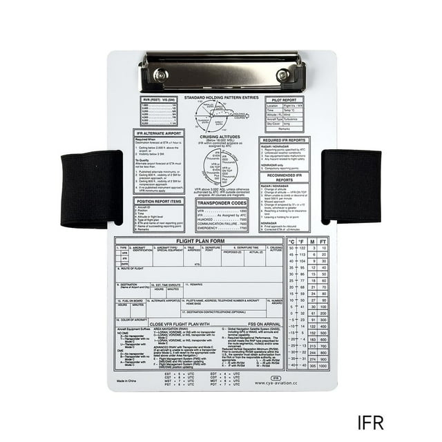 Pilot Knee Board Aluminum Aviation Knee Board Pilot Notepad for Pilots ...