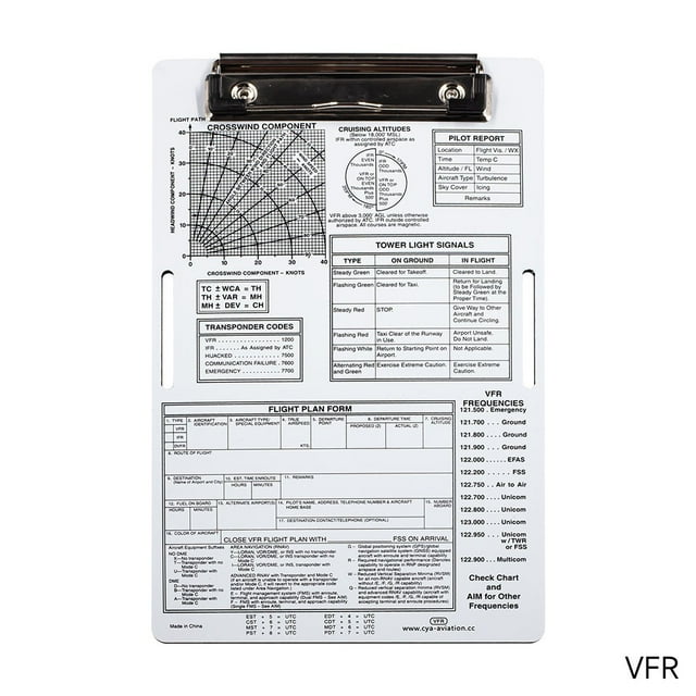 Pilot Knee Board Aluminum Aviation Knee Board Pilot Notepad for Pilots ...