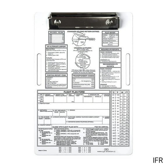 Pilot Kneeboard Aluminum Aviation Kneeboard Pilot Notepad For Pilot To ...