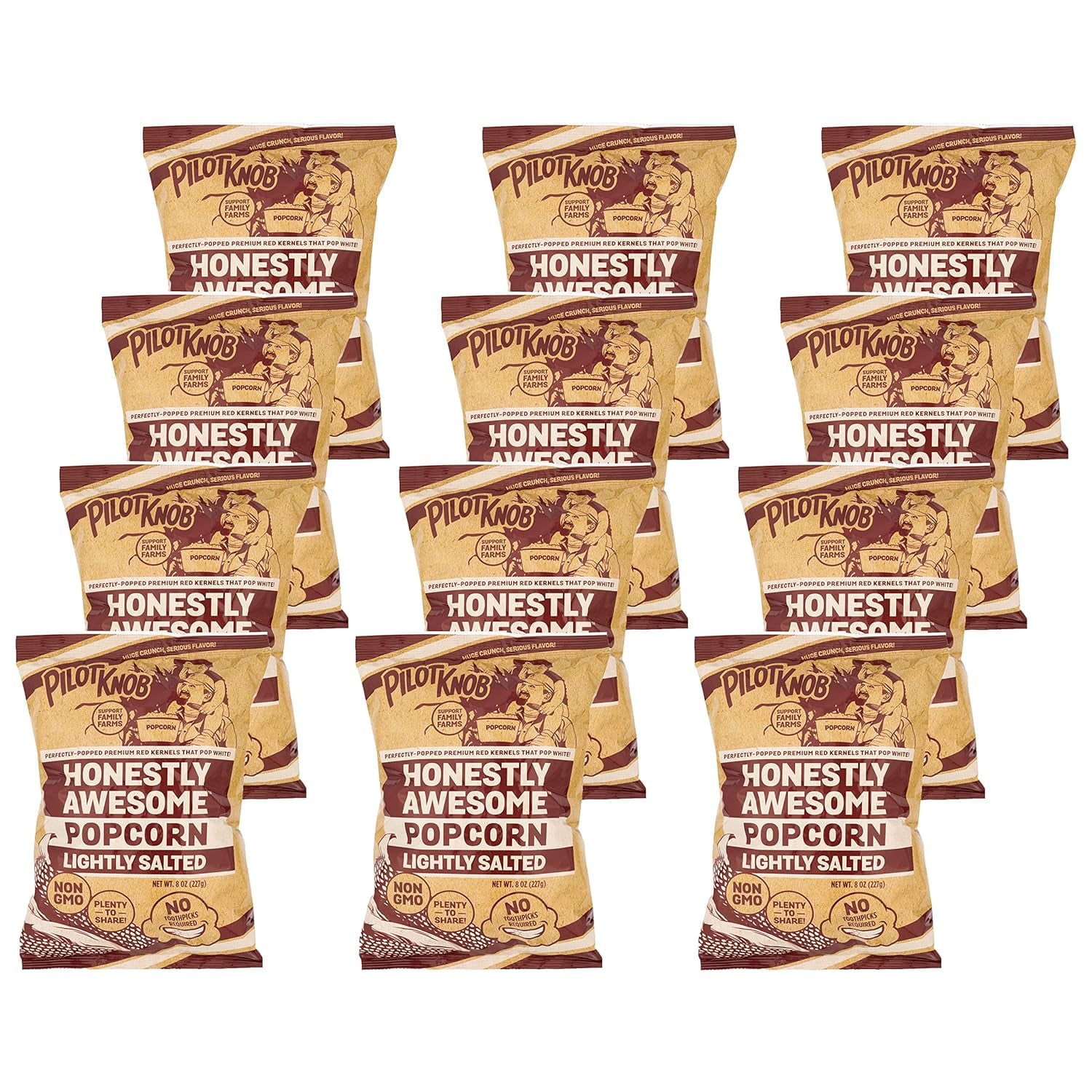 Pilot Knob Honestly Awesome Sharable Popcorn, Fresh Heirloom Hull-Less ...