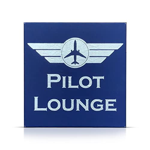 Pilot Lounge Sign, Aviation Sign, Aircraft, Hangar or Man Cave Sign for ...