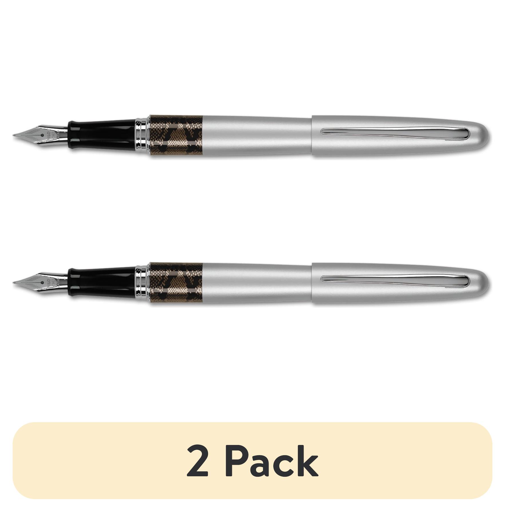 (2 pack) Pilot MR Animal Collection Fountain Pen, Black Ink, Python ...