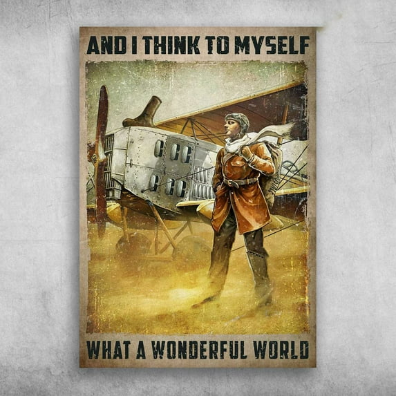Pilot Man, Pilot Poster - And I Think To Myself, What A Wonderful World ...