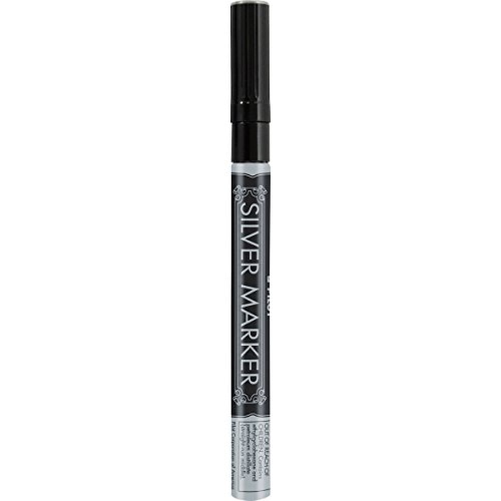Pilot Metallic Permanent Marker, Extra-Fine, Silver (Pack of 12 ...
