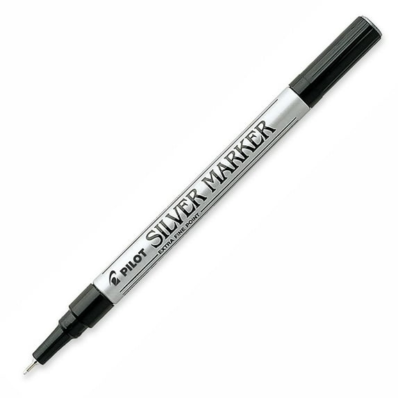 Pilot Metallic Permanent Marker, Extra-Fine, Silver - Walmart.com