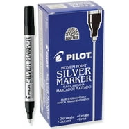 Pilot Metallic Permanent Marker, Extra-Fine, Silver - Walmart.com