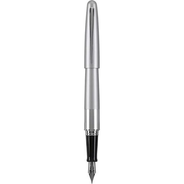 Pilot MR Metropolitan Fountain Pen, Silver, Fine Nib, Black Ink (91113 ...