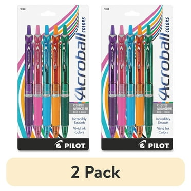 Pilot Acroball Colors Advanced Ink Pen, Medium Point, Assorted Barrels ...