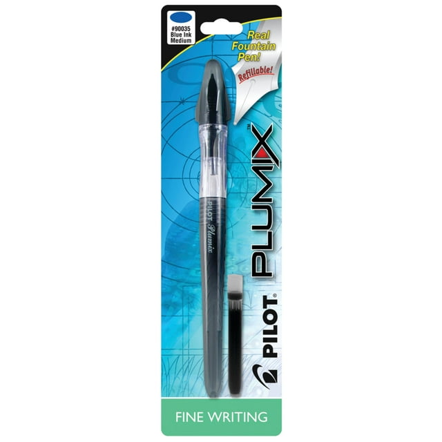 Pilot Plumix Refillable Fountain Pen, Assorted Barrel Colors - Walmart.com