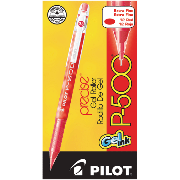Pilot Precise P-500 Precision Point Extra-Fine Capped Gel Rolling Ball ...
