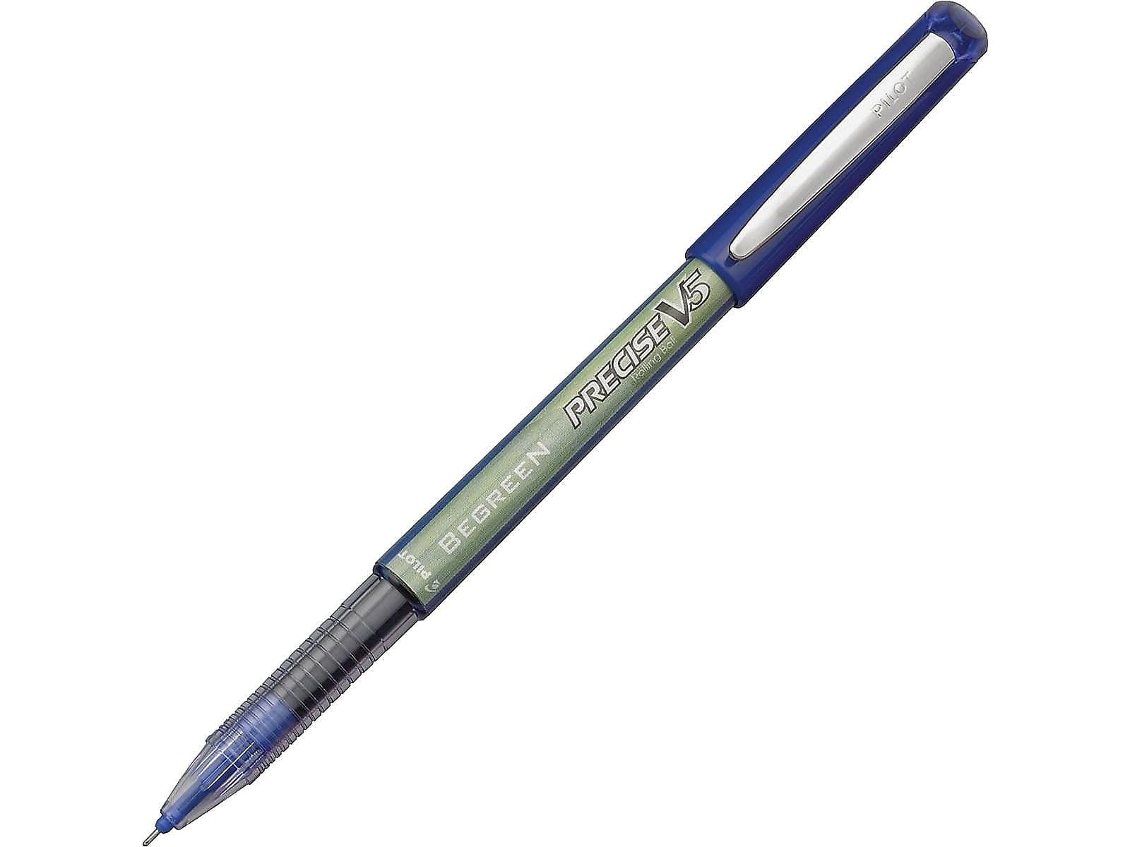 Pilot BeGreen Precise V5 Rolling Ball Pens, Extra Fine Point, Blue Ink ...
