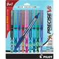 Pilot Precise V5 Deco Collection Pens, Extra Fine Point, Asst, 9 Count ...