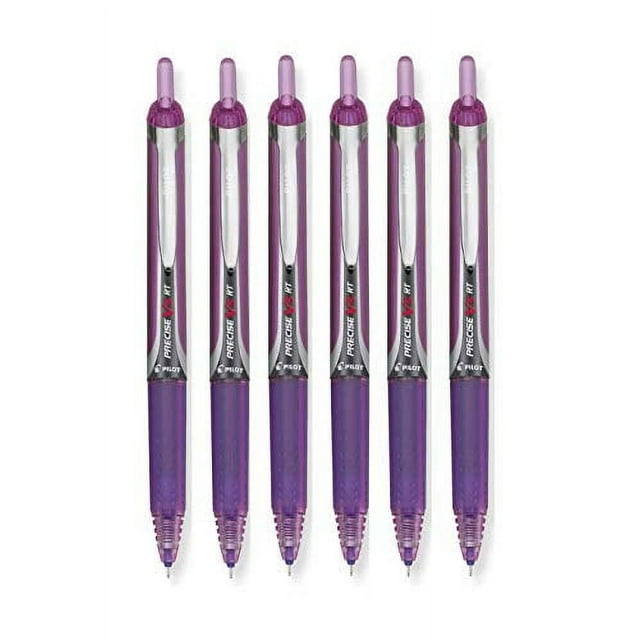 Pilot Precision V5 RT Retractable Roller Pens, Extra Fine Point, Purple ...