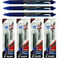 Pilot Precise V5 Rt, 3 Pens 26063 with 4 Packs of Refills, Blue Ink, 0 ...