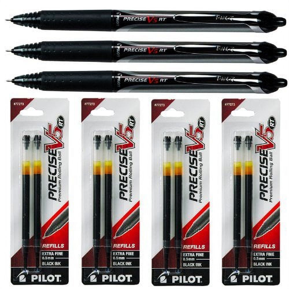 Pilot Precise V5 RT Retractable Extra Roller Ball Pens, 3 Pens 26062 ...