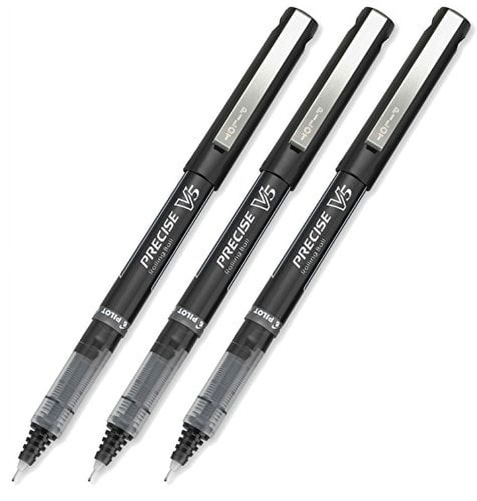 Pilot Precise V5 Stick Rolling Ball Pens, Extra Fine Point, Black 3 ...
