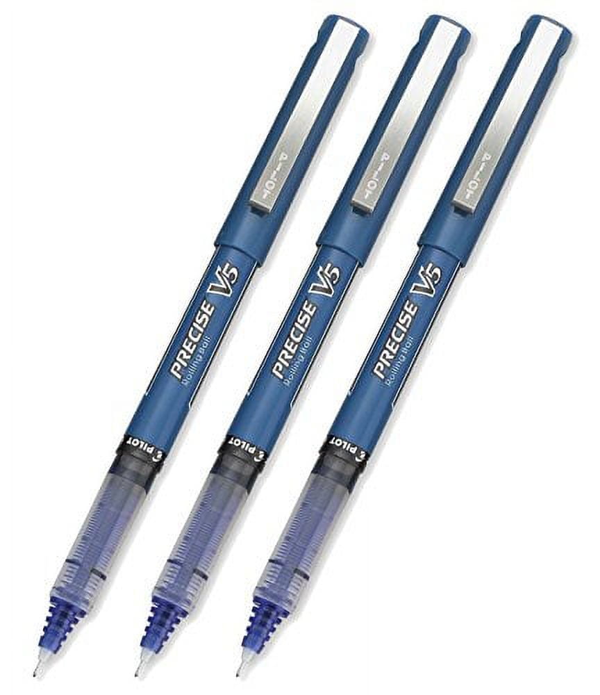 Pilot Precision V5 Stick Rolling Ball Pens, Extra Fine Point, Blue Ink ...