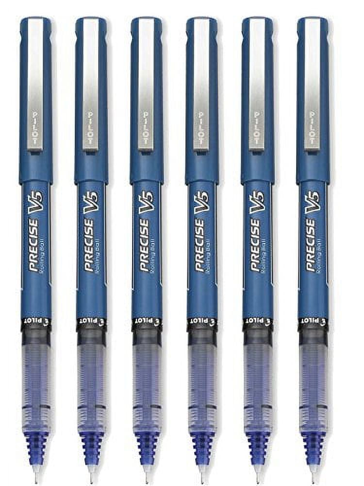 Pilot Precise V5 Stick Rolling Ball Pens, Extra Fine Point, Blue 6-PACK ...