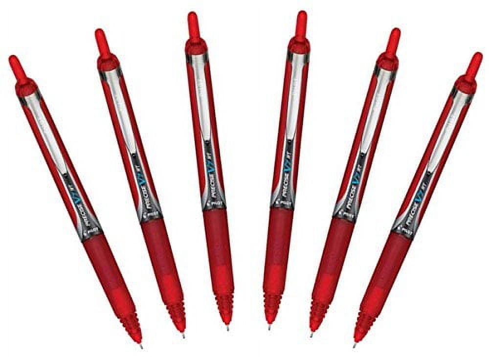 Pilot Precise V7 RT Retractable Rolling Ball Pens, Fine Point, Red Ink ...