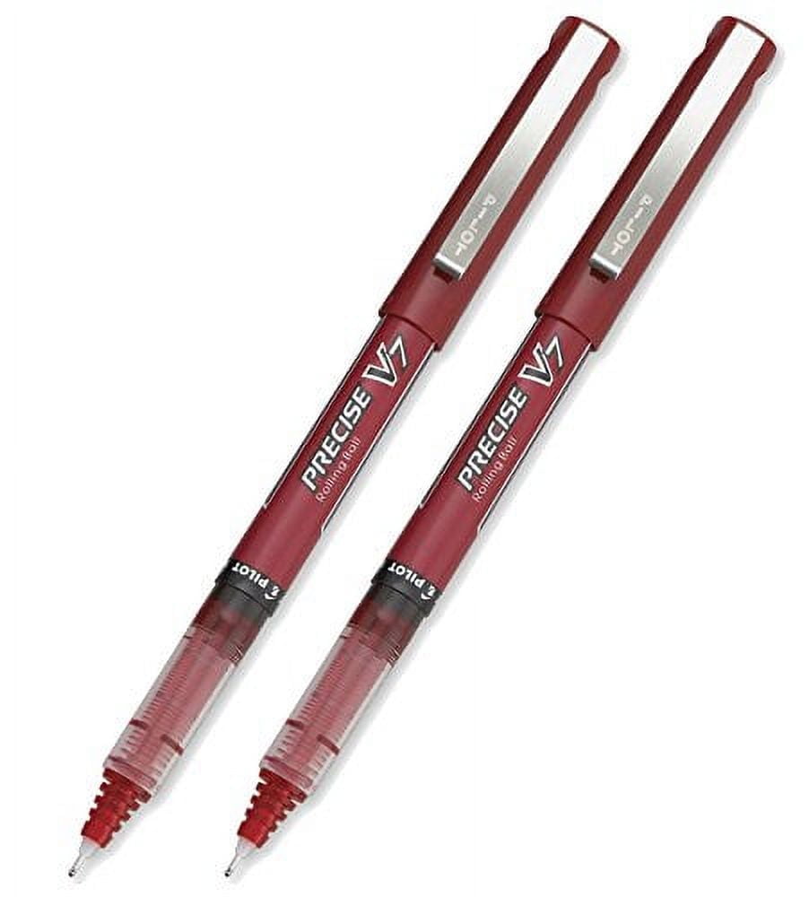Pilot Precise V7 Stick Rolling Ball Pens, Fine Point, 0.5 mm, Red Ink ...