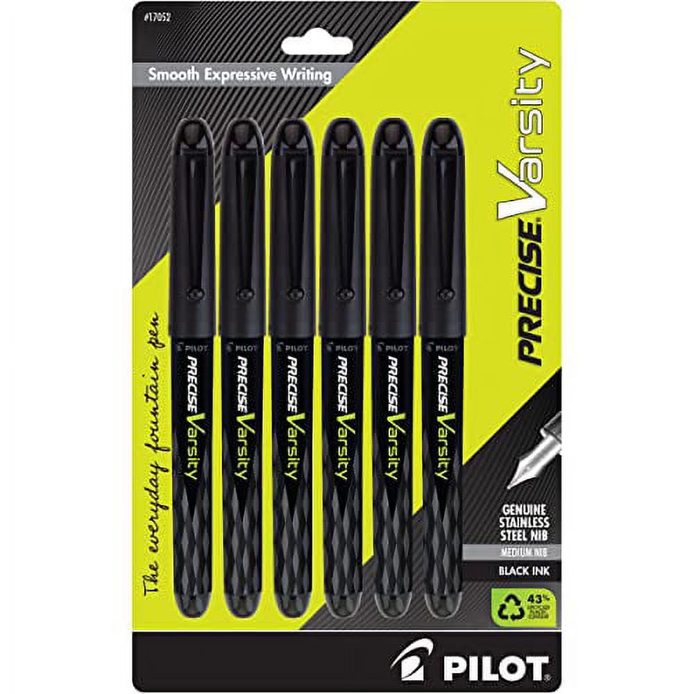 PILOT, Precise Varsity Pre-Filled Fountain Pens, Medium Point 1 mm ...