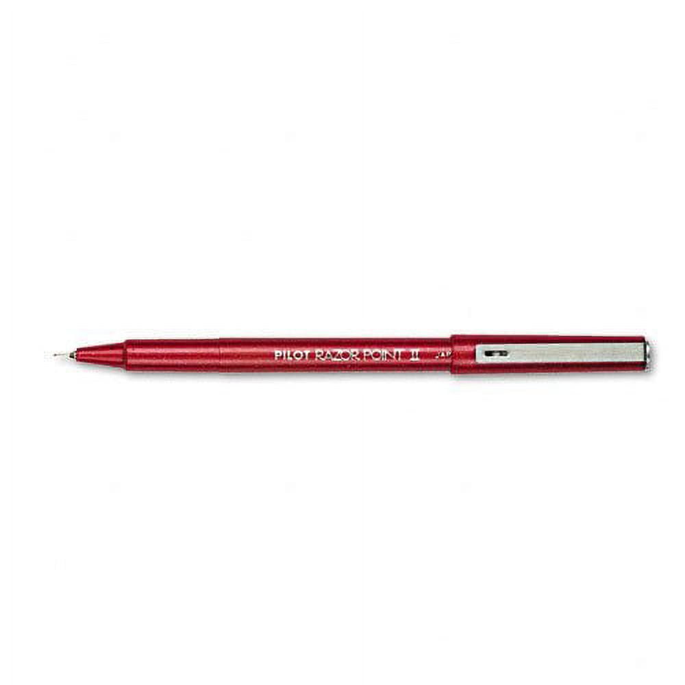 Pilot : Razor Point II Stick Porous Point Pen, Red Brl/Ink, Ultra Fine ...