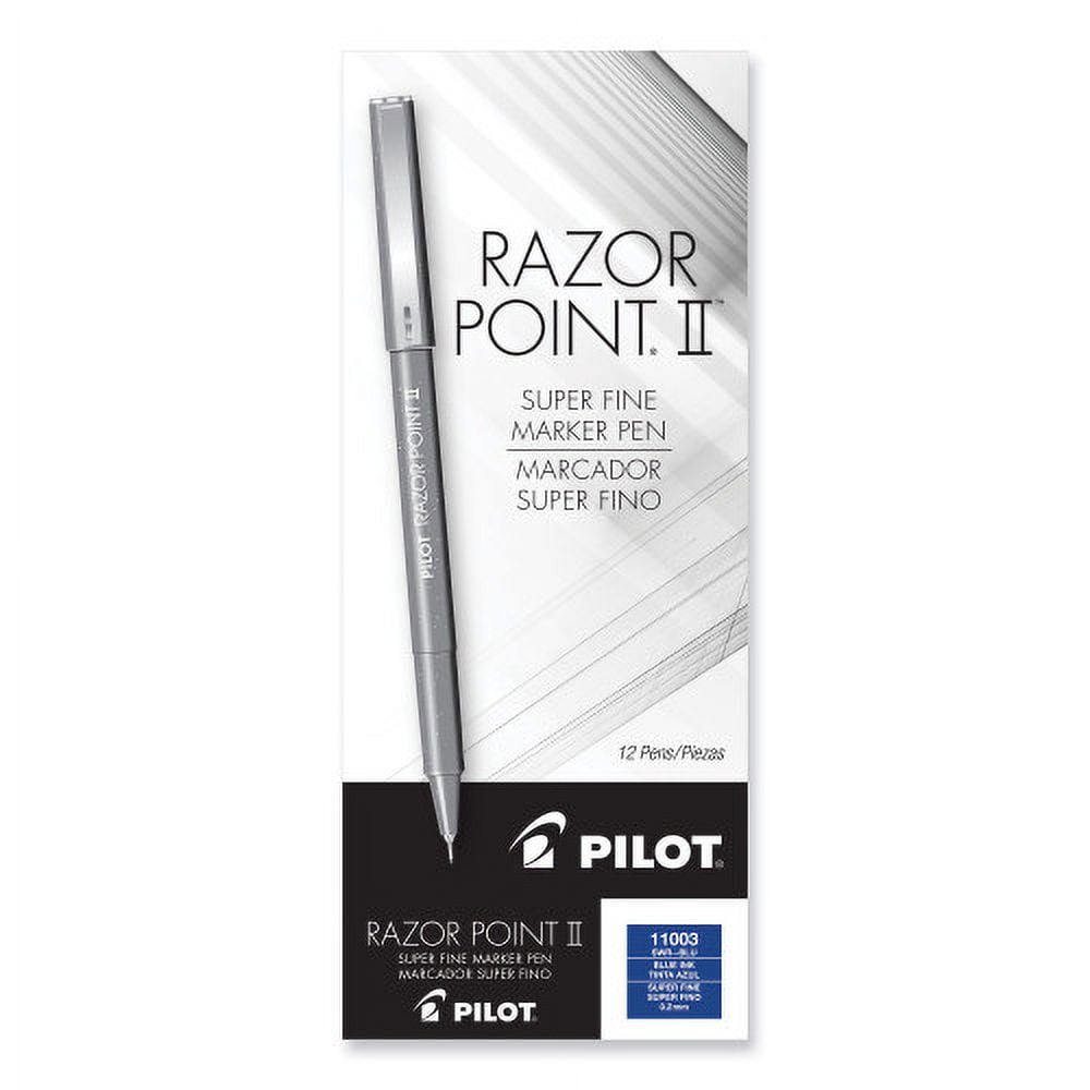 Pilot Razor Point II Super Fine Line Porous Point Pen, Stick, Extra ...