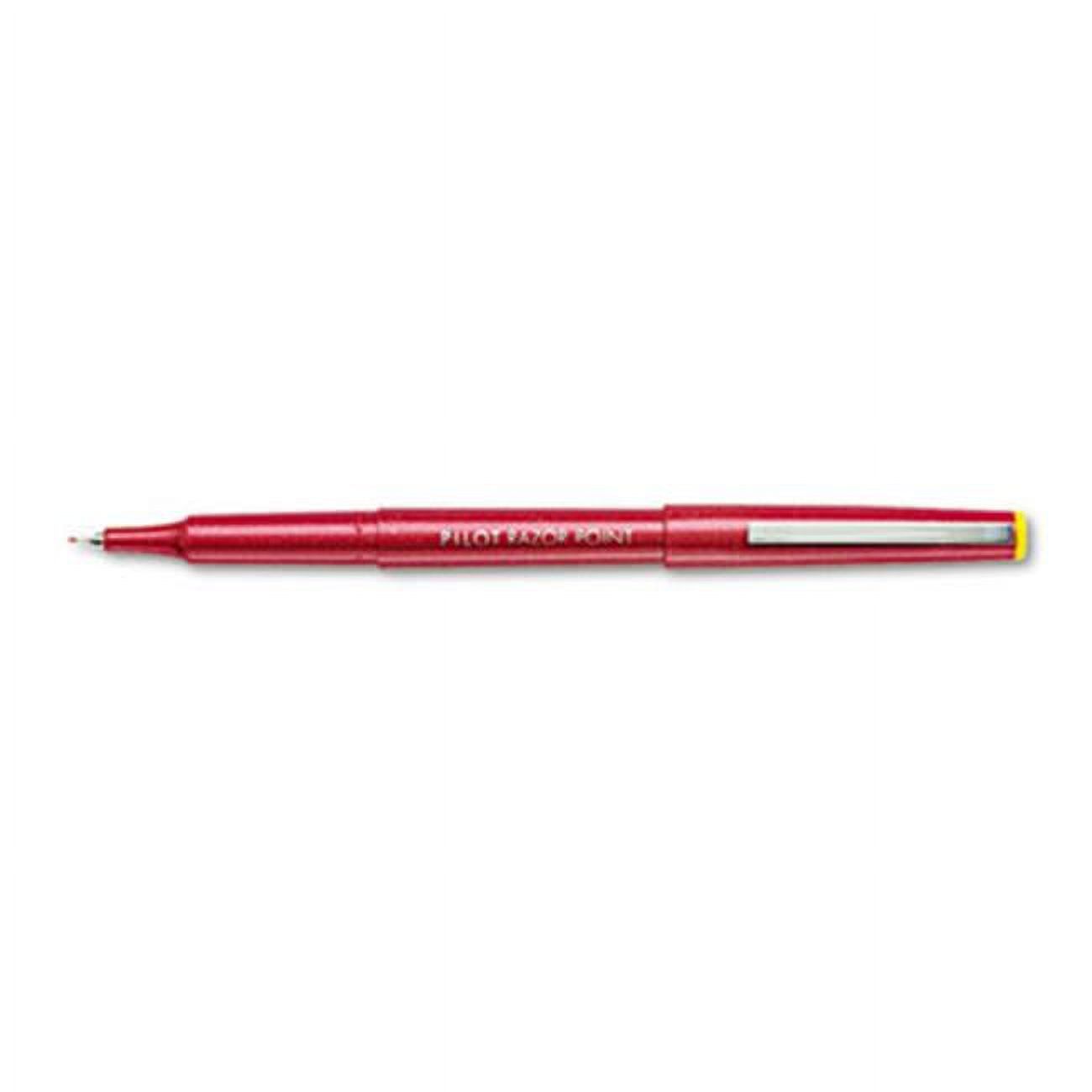 Pilot Razor Point Porous Point Stick Pen - Red - Extra Fine - Dozen ...