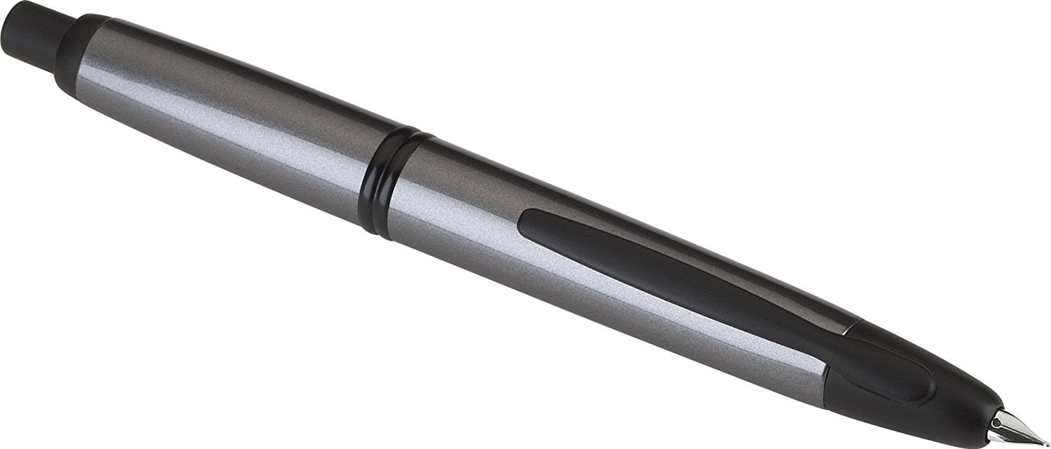 Pilot Retractable Fountain Pen, Gun Metal Gray with Matte Black, Blue ...