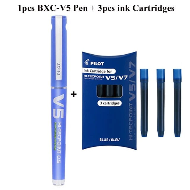 Pilot Rollerball Pens, BXC V5 V7 Hi-Tecpoint Refillable Cartridge ...