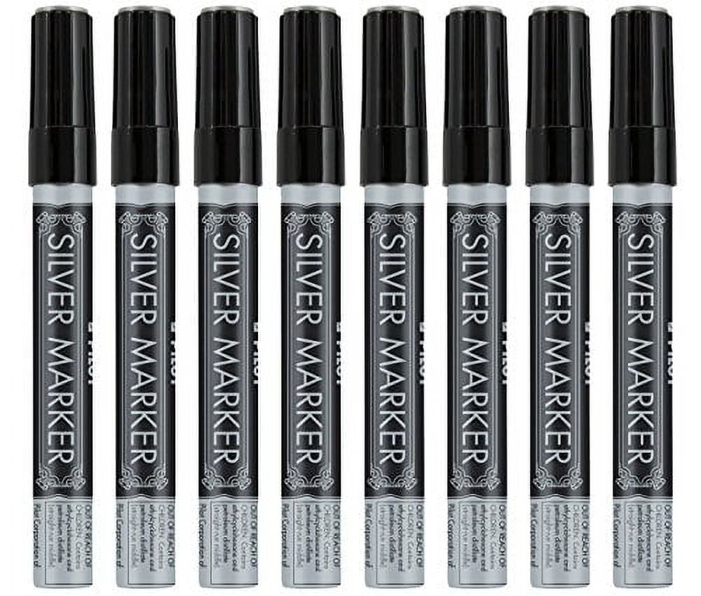 Pilot Silver Metallic Permanent Paint Marker, Medium Point, 8-PACK ...