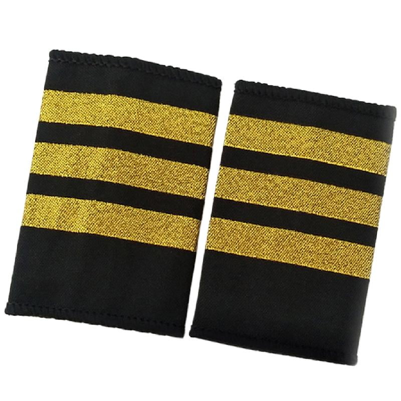 Pilot Uniform Epaulet Captain Costume Accessories Shoulder Epaulets ...