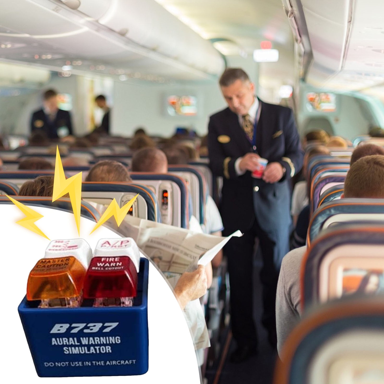 Pilot and Crew Alert Keychain - 2025 New EGPWS Warning Sound Simulator ...