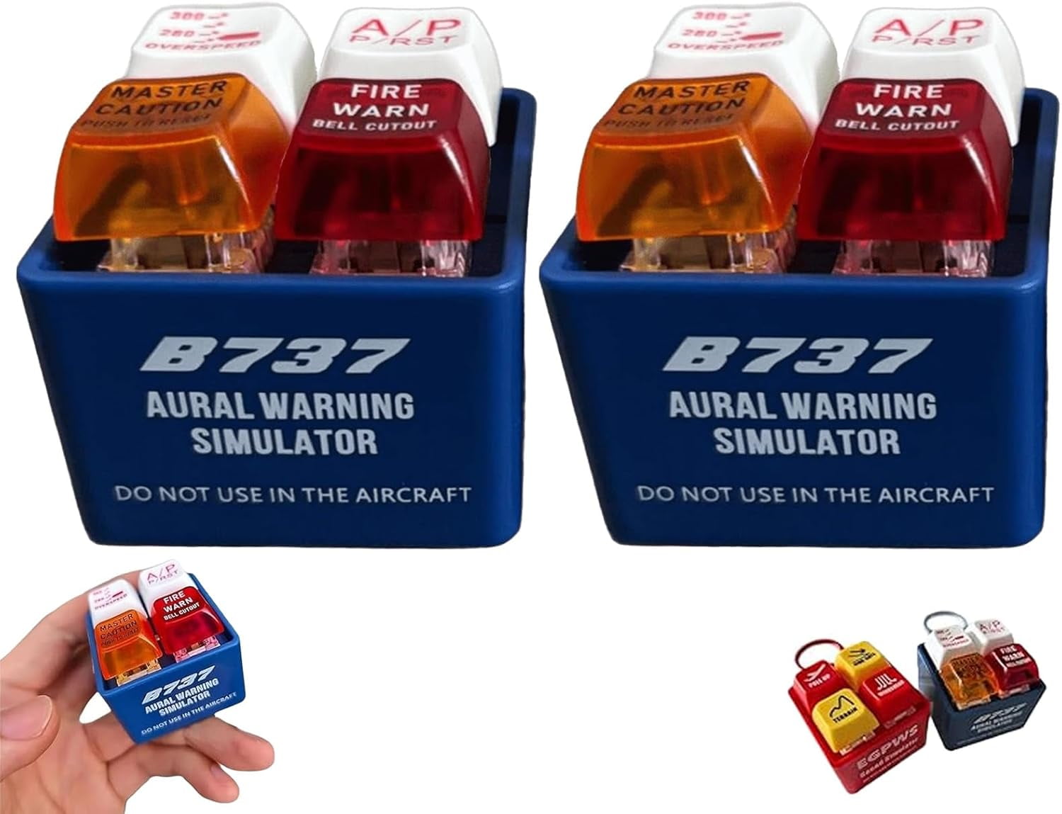 Pilot and Crew Alert Keychain EGPWS Warning Sound Simulator, Small ...