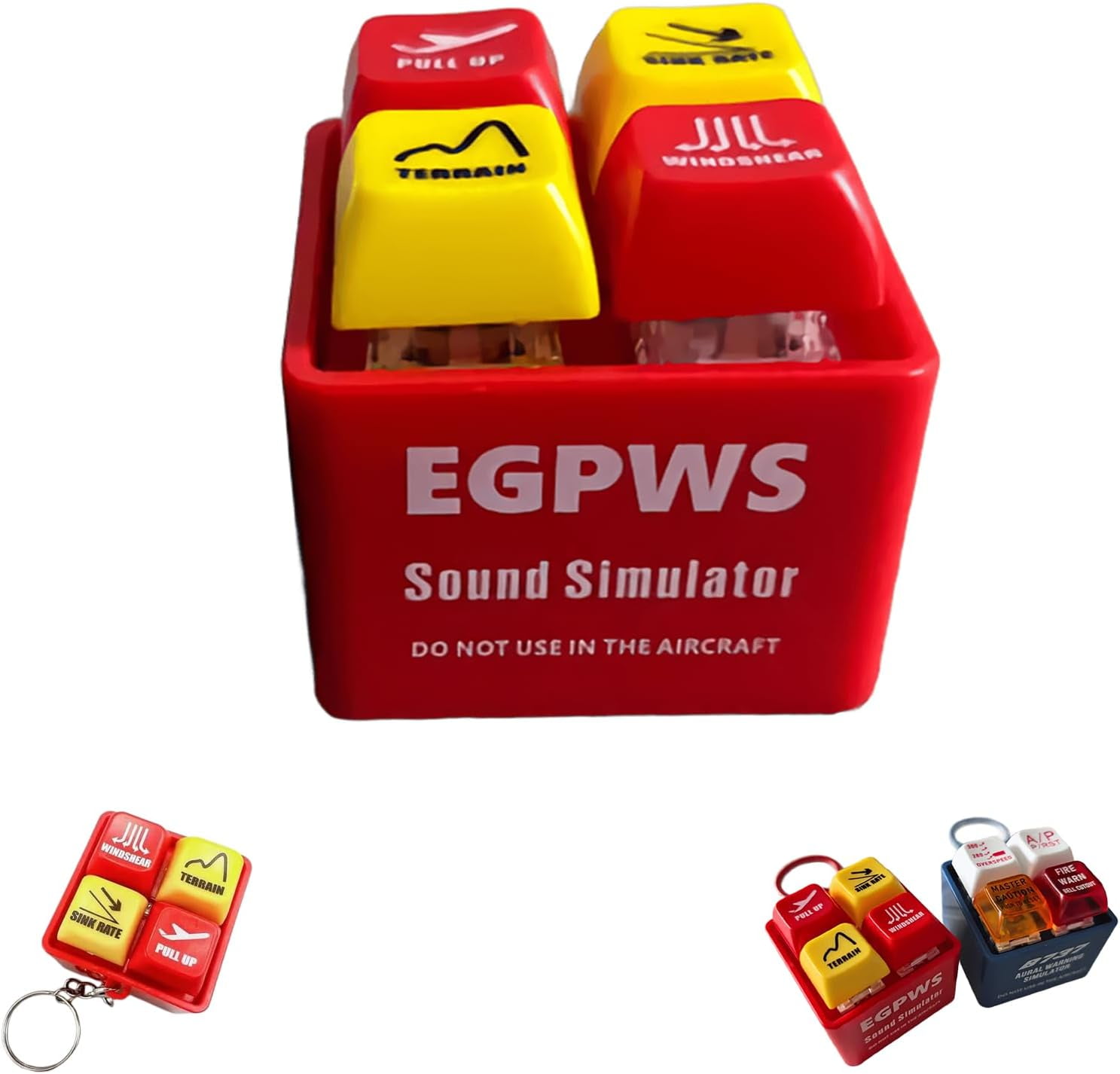 Pilot and Crew Alert Keychain Egpws Warning Sound Simulator Aviation ...