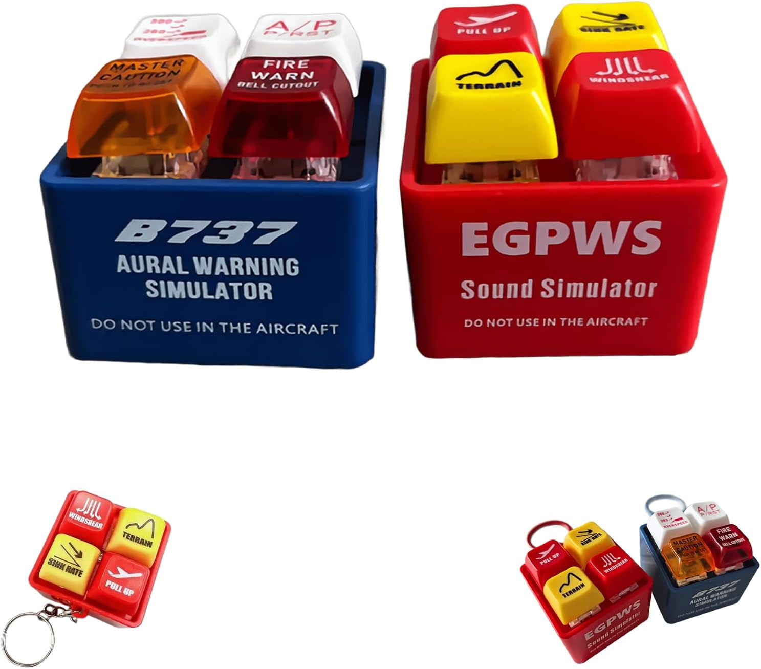 Pilot and Crew Alert Keychain Egpws Warning Sound Simulator Aviation ...