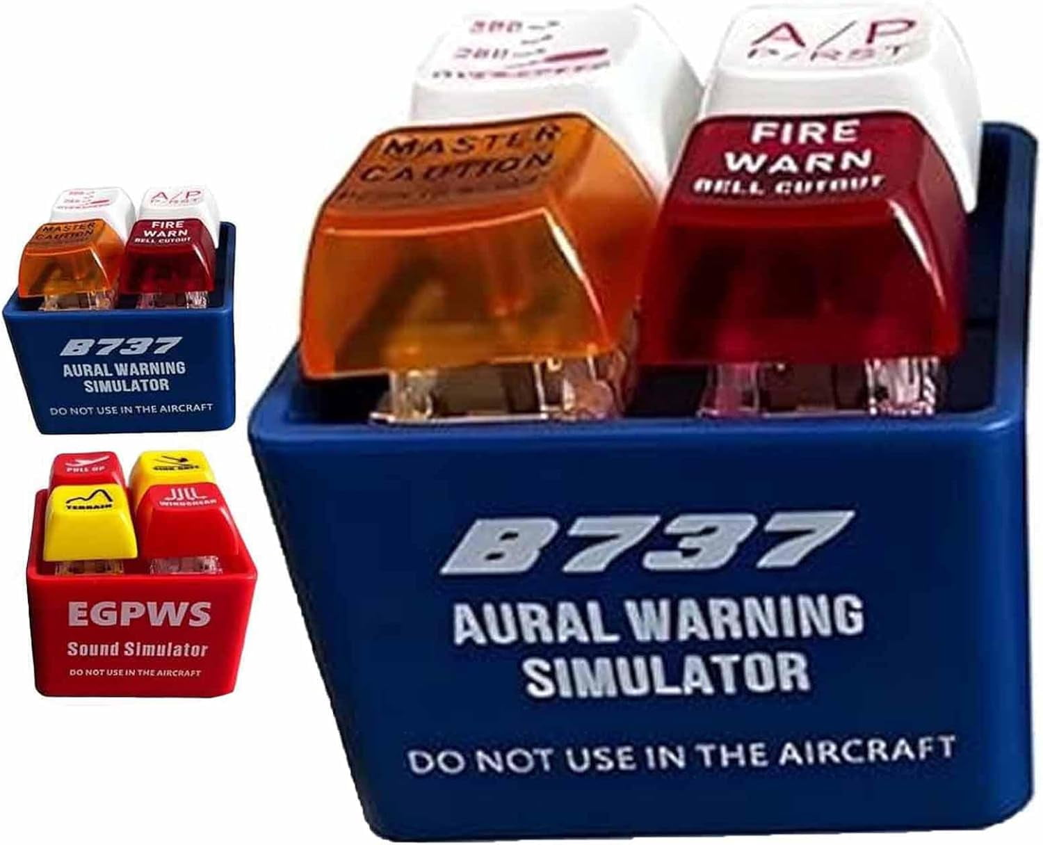 Pilot and Crew Glowing Emergency Alert Keychain EGPWS Warning Sound ...