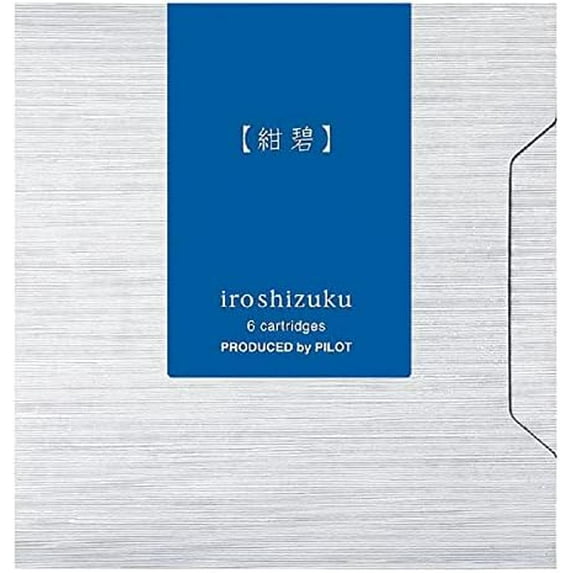 PilotFountain Pen Ink Cartridges Kon-peki (Cerulean Blue) 6 Pieces IRF ...