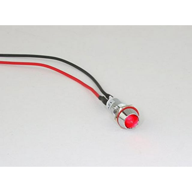 PilotLights 12 Volt DC Pilot Light, 10mm Panel Indicator Light with ...