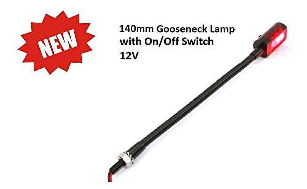 PilotLights Mini Gooseneck Panel Light with SWITCH, Map Light, Post ...