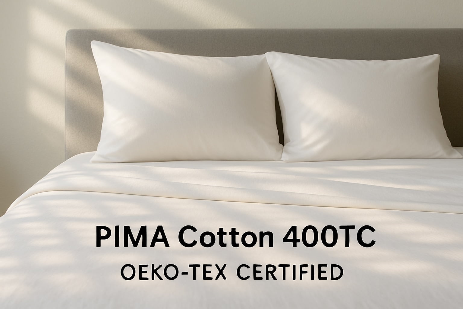 My Bed Linens 100% Certified PIMA Cotton, 400TC, Long Staple ...