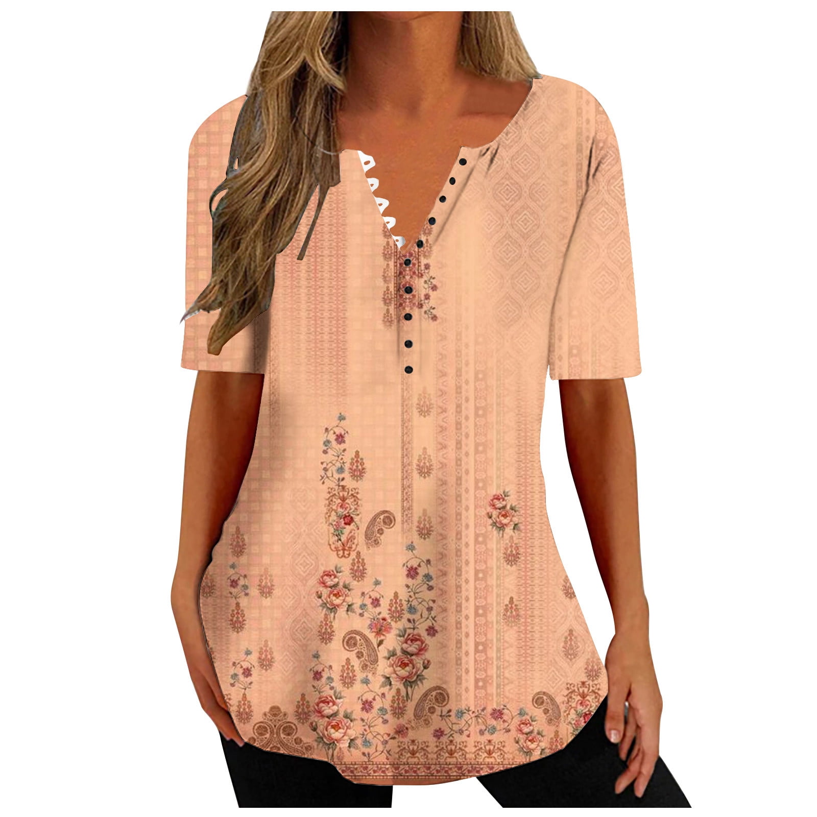 Pimelu Womens Tops Tunic Tops for Women Plus Size Tops for Women ...
