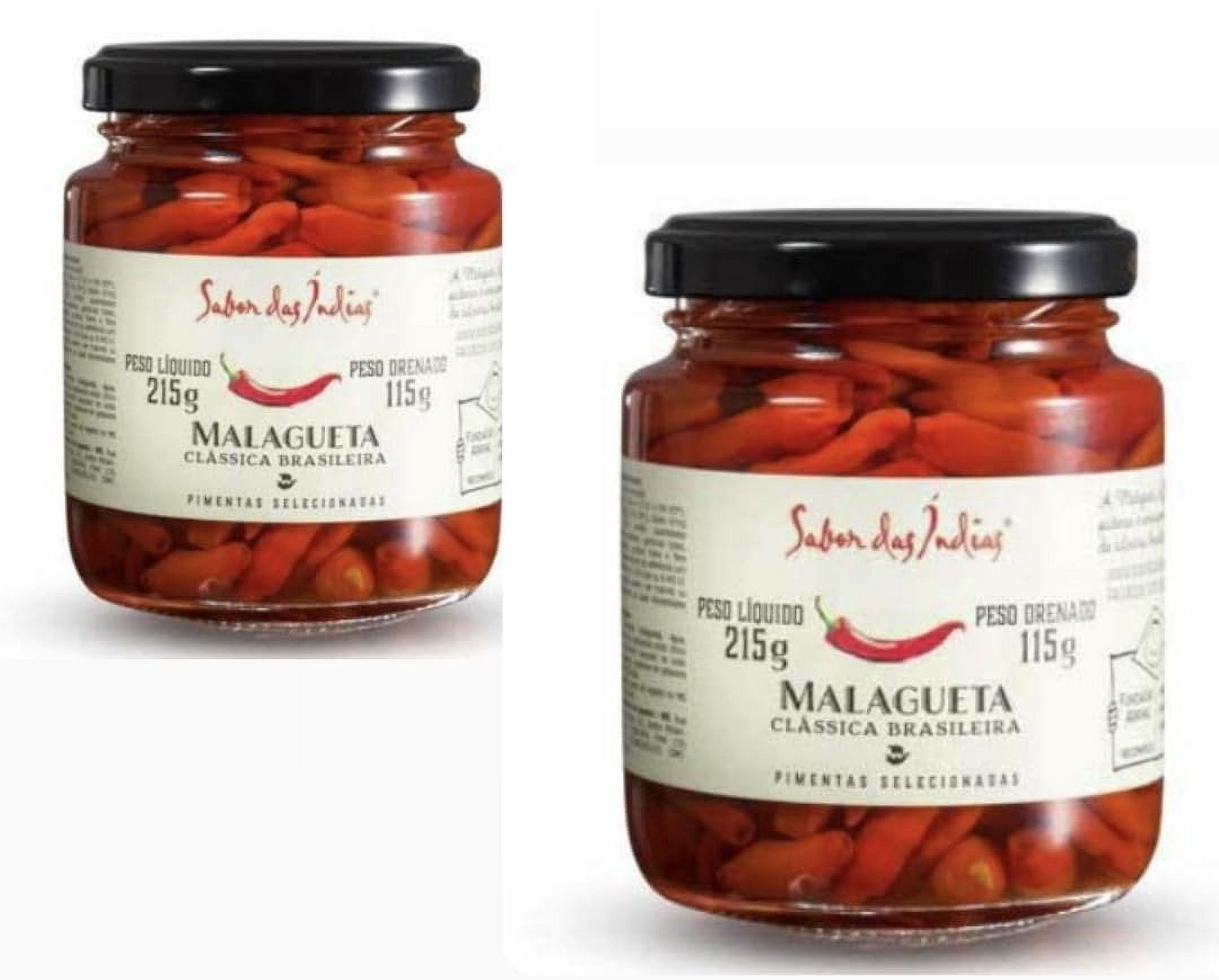Pimenta Malagueta Brasileira Sabor das Indias 2x215g Brazilian Hot ...