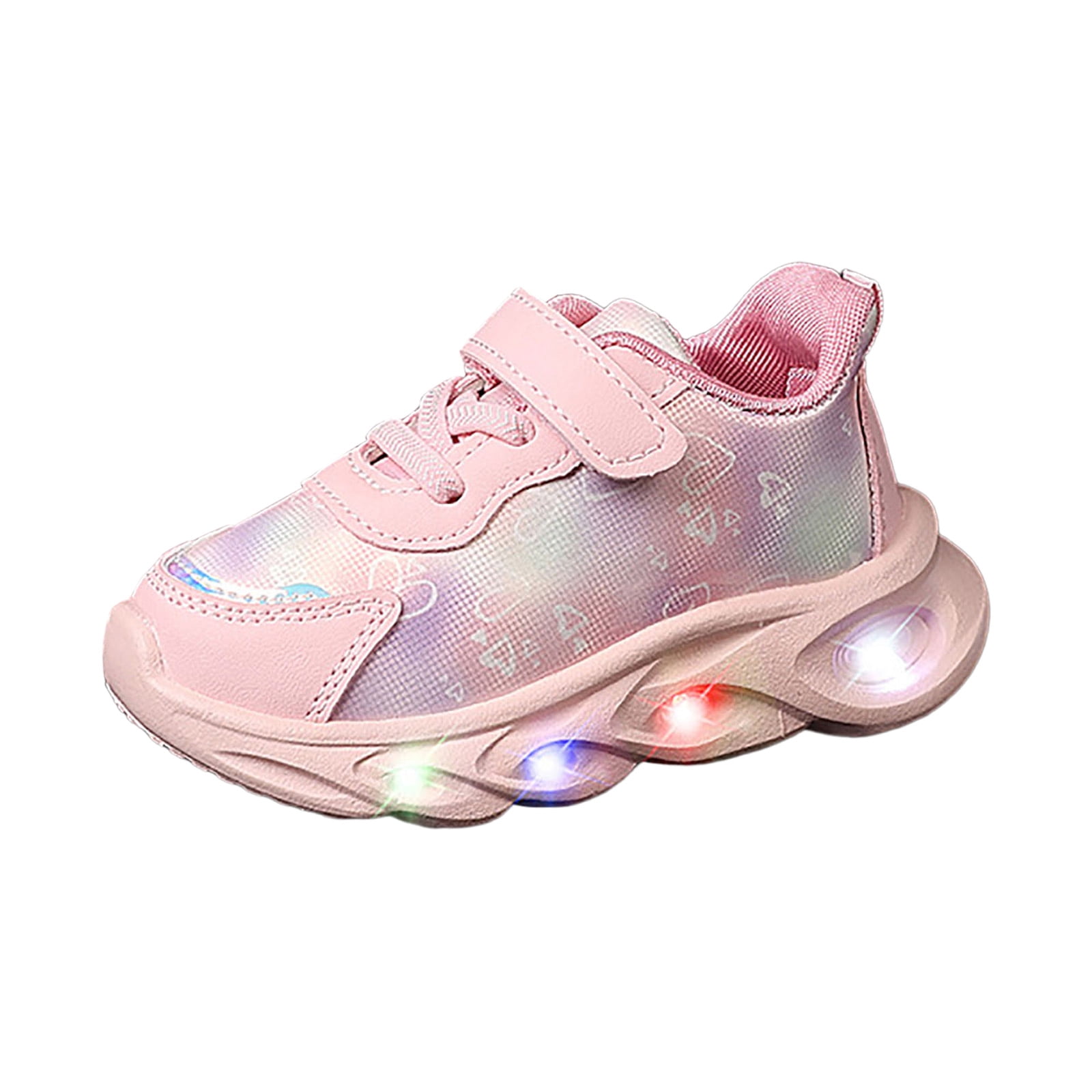 Pimfylm Light Up Running Shoes Girls Toddler Girls Led Shoes Kids Light ...