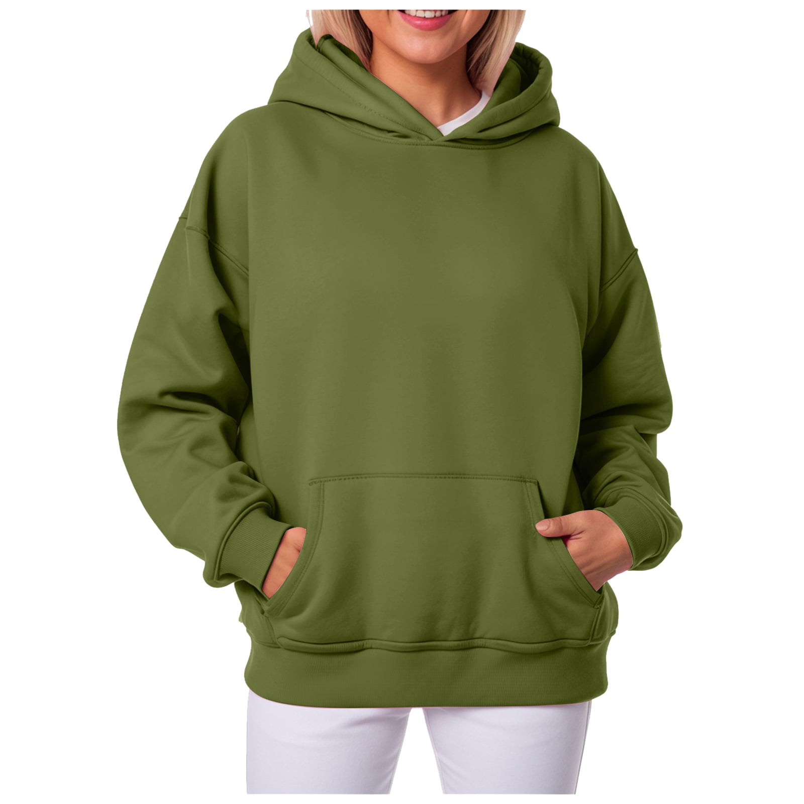 Pimfylm Women’s Oversized Pullover Hoodie – 280 GSM Heavyweight Fleece ...