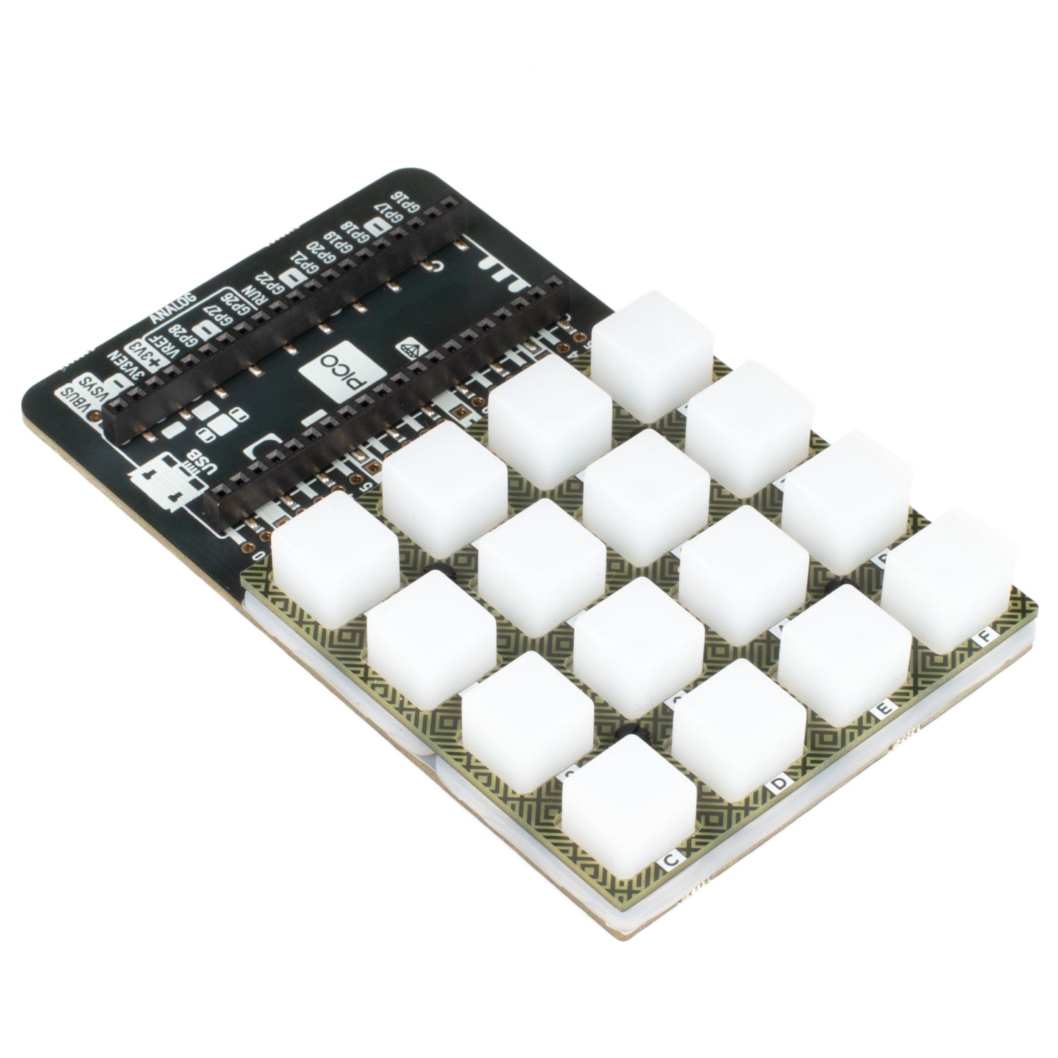 Pimoroni PIM551 Pico RGB Keypad Base compatible with Raspberry Pi Pico ...