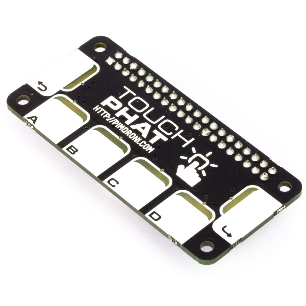 Pimoroni Touch pHAT - 6 Capacitive Touch Buttons for Raspberry Pi ...