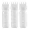 Pimoys 3 Pack Root Comb Applicator Bottle 6 Ounce Oil Applicator For